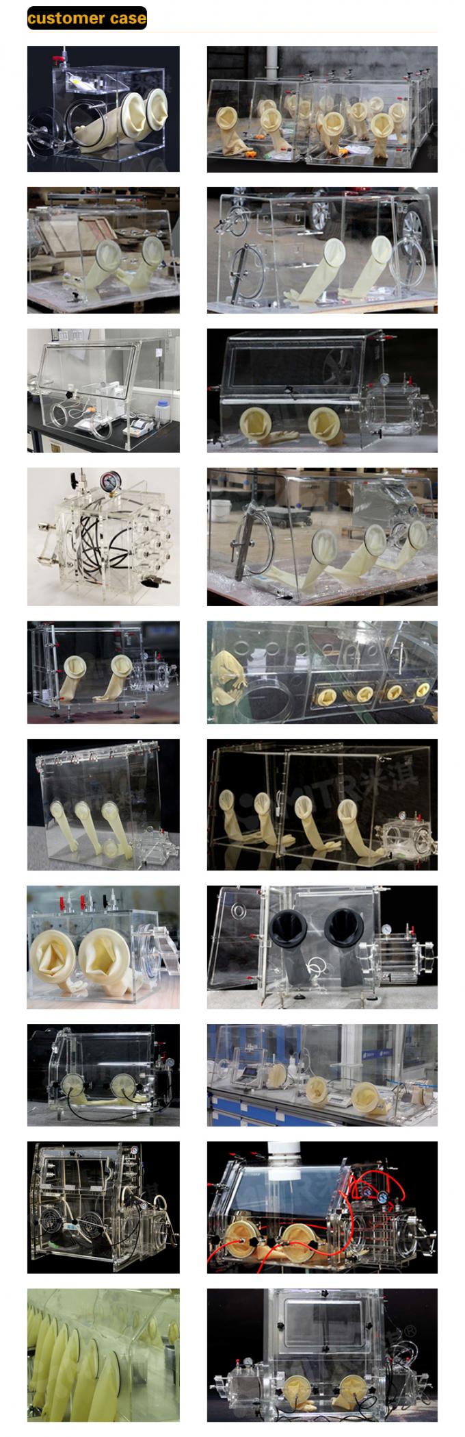 Bench Top Vacuum Glove Box With Vacuum Atmosphere Protection For Lab