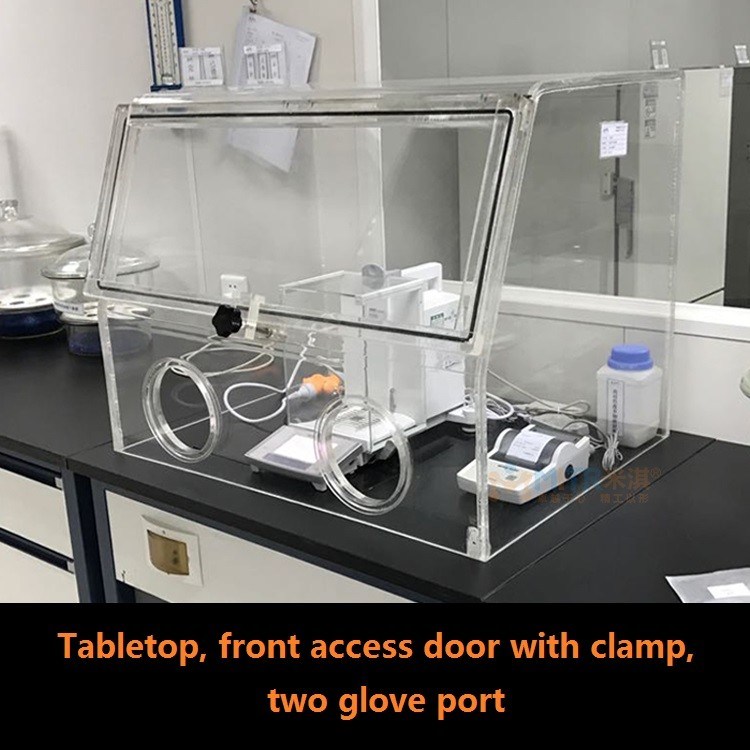 Rubber Benchtop Glove Box Front Access Door With Clamp For Comfortable ...