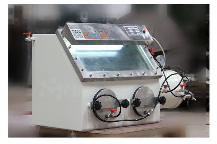 Heavy Duty Vacuum Inert Glove Box , Stainless Steel Isolation Glove Box ...
