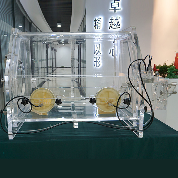 PMMA 30mm Thick Isolation Glove Box With Purification System Processing ...