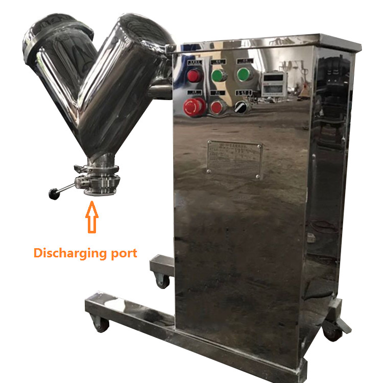 V Shaped Lab Ball Mill Mixer 10L Single Plinth Powder Blending Machine ...