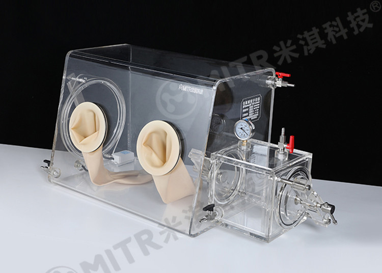 Mini Lab Glove Box With Inert Gases And Vacuum Down To -0.1MPA In Transport Box